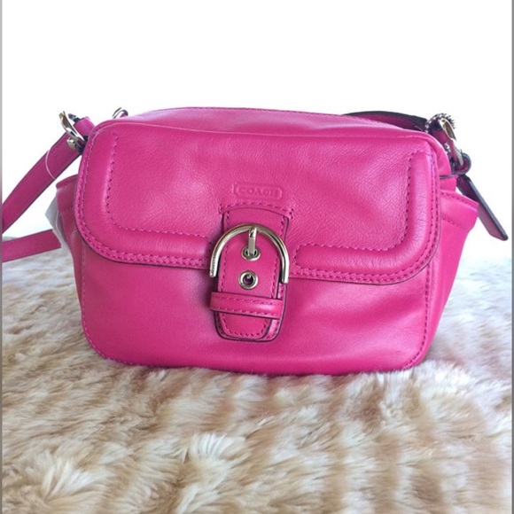 Coach | Bags | Nwt Coach F255 Campbell Leather Camera Bag Pink | Poshmark